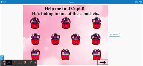 Valentine's Day open ended game | Find Cupid! BOOM Card™ by SC Speechie