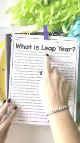 Nonfiction Reading Comprehension Passages Leap Year Day Activities ...