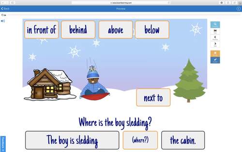 Winter Building Sentences: Fill In The Blanks Activity Boom™ Cards by ...