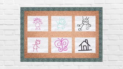 Modern Blue and Gold Boho Spot Bulletin Board Border Classroom Decor