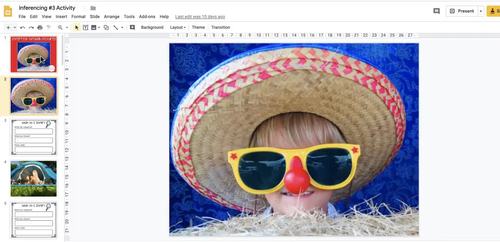 MAKING INFERENCES WITH PICTURES #3 - Google Slides™ - Digital Learning