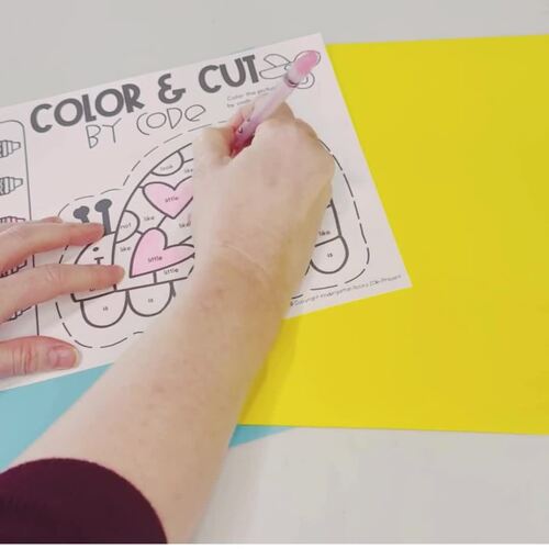 Color by Sight Words Printables GROWING BUNDLE | Editable Color & Cut ...