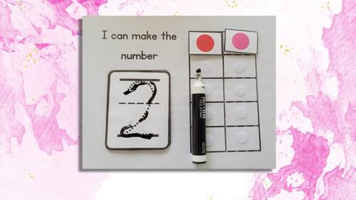 Make and Trace the Number - Preschool Number Practice - Preschool busy ...