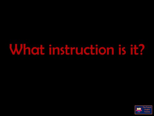 EFL / ESL POWERPOINT on INSTRUCTIONS in English by The French English ...