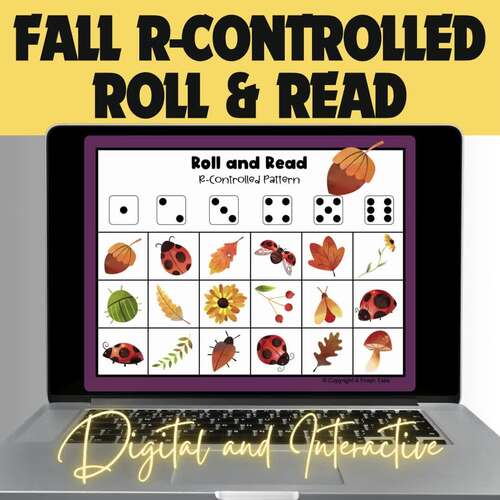 Fall Roll & Read Multisyllabic R-Controlled Words & Sentences Digital ...