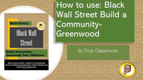 Black Wall Street Community Building Tulsa Oklahoma Black History Week ...