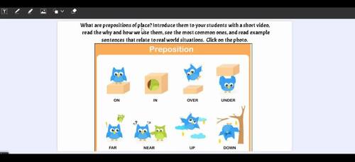 Bundle: Prepositions of place and movement | TPT