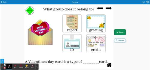 Describe it! Valentine's day BOOM Card™ by SC Speechie | TPT