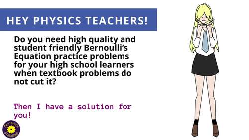 Fluid Mechanics Bernoulli's Equation Worksheets for High School Physics