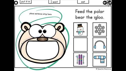Feed the Polar Animals Boom Cards™ by Speechie Adventures | TPT