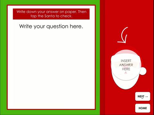 Google Slides PPT Game Template | Editable Self-Checking | Christmas ...
