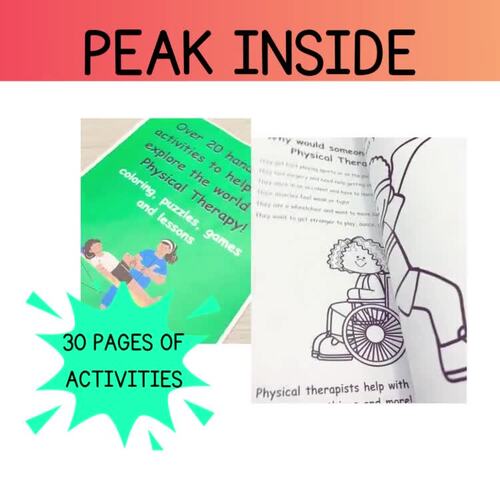 Explore Physical Therapy | Printable Activity and Coloring Book for Kids 8+