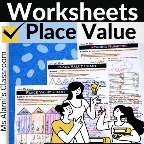 5th Grade Place Value Worksheets MA3-RN-01 by Ms Alami's Classroom