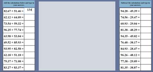 Mystery Digital Pixel Art NO PREP - Made in USA Decimal Addition and ...