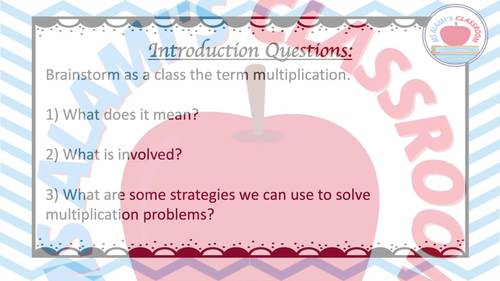 Introduction to Multiplication and Division PowerPoint (No Prep)