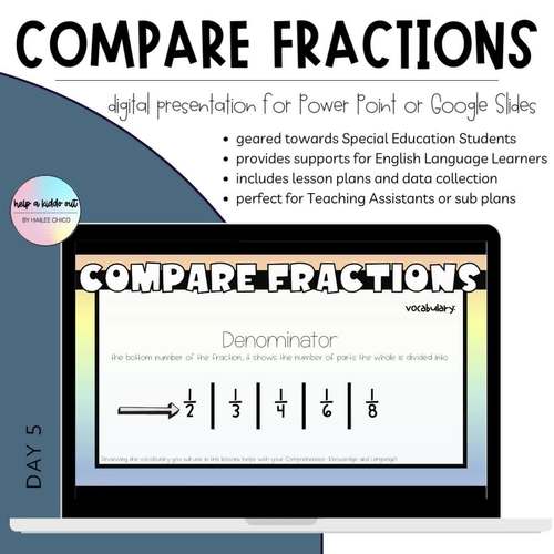 Compare Fractions MiniLesson | Number Sense | SPED and ELL | Day 5