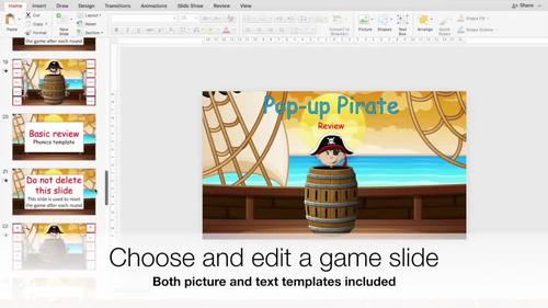 Pop-up Pirate - ESL review - Great for online learning by Ready2GO ESL