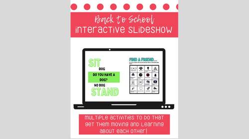 Back to School Activities- Interactive Slide Show | TPT