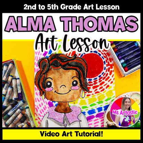 Alma Woodsey Thomas Portrait Art Project Black History Month Art Lesson ...