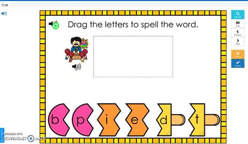 Build CVC Words for Short I Word Families Boom Cards™ by Austin's ...