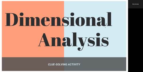 Dimensional Analysis - Unit Conversions: Group Activity | Mystery