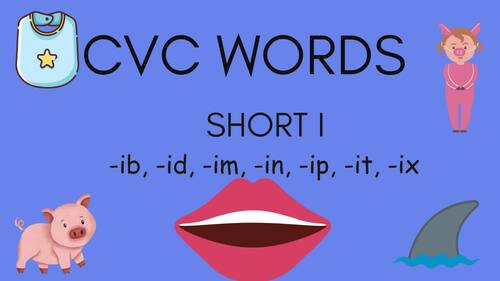 CVC Word Family: Letter I Video by SMART TEACHERS 99 | TPT