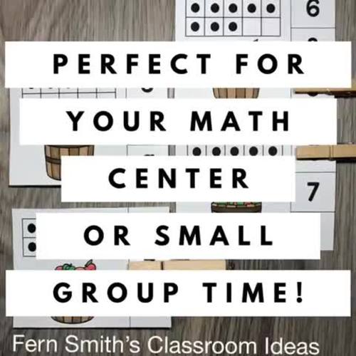 Number Clip Cards Dollar Deal by Fern Smith's Classroom Ideas | TPT