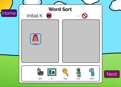Initial Consonant Deletion Minimal Pairs K sentence Boom Card tongue ...