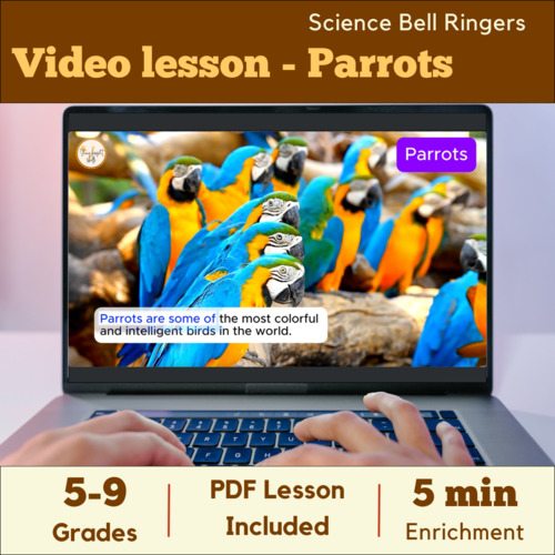 Science bell ringer video (4 min) - Parrots - Middle school | TPT