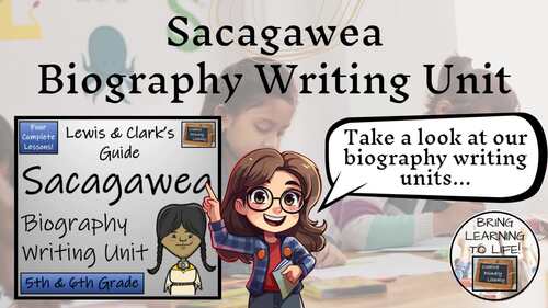 Sacagawea Biography Project & Writing Unit | 5th Grade & 6th Grade