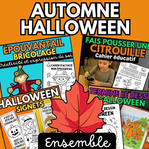 Halloween & Fall- Automne Ensemble | Cahiers, signets, Écriture & Bricolage