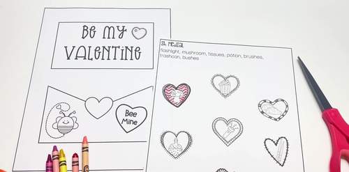 Valentine's Day Articulation Stuffer Craft for Speech Therapy by Speech Tea