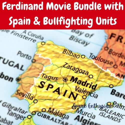 Ferdinand Movie Bundle with Spain & Bullfighting Units | TPT
