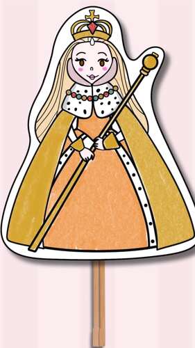 Historical Royal Women Stick Puppet Craft Fun Women's History Month ...