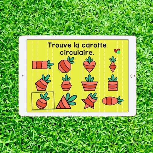 Trouve le cercle avec audio | Vocabulaire du printemps | Cartes Boom