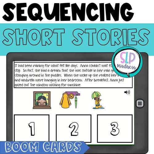 Speech Therapy Short Story Boom Cards for Story Comprehension and ...