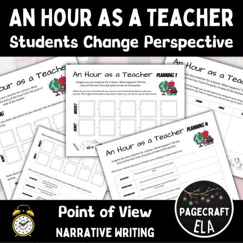 An Hour as a Teacher Planning & Narrative Writing for Point of View ...