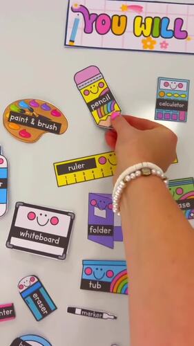 RAINBOW 'YOU WILL NEED' VISUAL SUPPLIES CARDS / English & Spanish ...