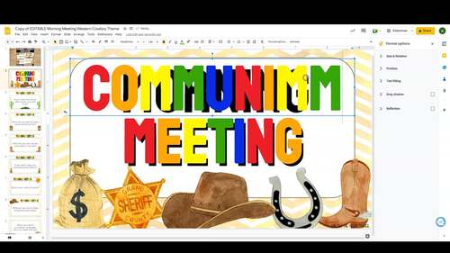 Editable Cowboy Themed Morning Meeting Question of the Day Community Circle