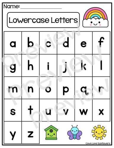 Spring Fun Alphabet Order | Trace, Cut, and Glue Worksheets & Reference ...