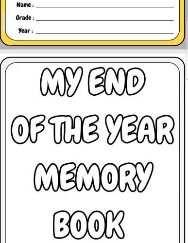 Kinder Memory Book | End of Year Kindergarten | Last Day Keepsake Mini Book
