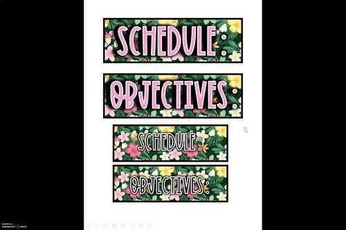 Tropic Like it's Hot Subject and Objective Labels by Julia's Colorful ...