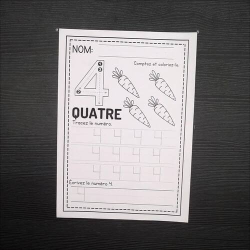 Tracer les chiffres-Apprendre à écrire les chiffres | TPT