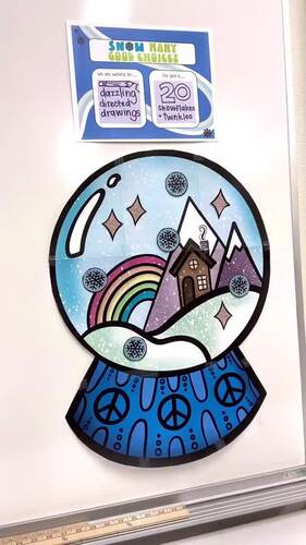 Winter Twinkle Snow Globe Build Me Up Behavior Saver | Classroom Management