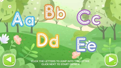 Distance Learning - Google Slides - Edu Games - Alphabet Tracing - Aa-Ee