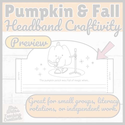 Fall Craft & Pumpkin Writing Prompts Crown Craft | Autumn & Halloween ...