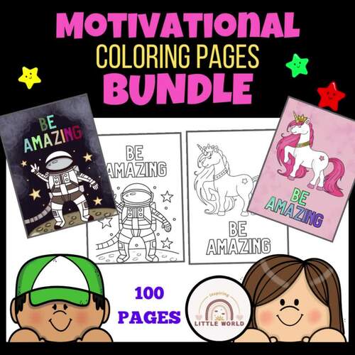 Coloring Pages with Motivational Quotes - Promote Growth Mindset - SEL ...