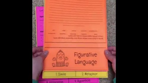 Figurative Language Flipbook by That Fun Teacher | TPT