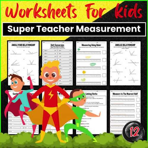 Super Teacher Worksheets Measurement by Lib Anatomy school | TPT