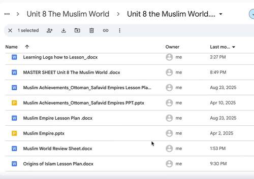 Muslim World Unit 8 Bundle 15 Lessons + Bonus Day, Vocab, Games ...